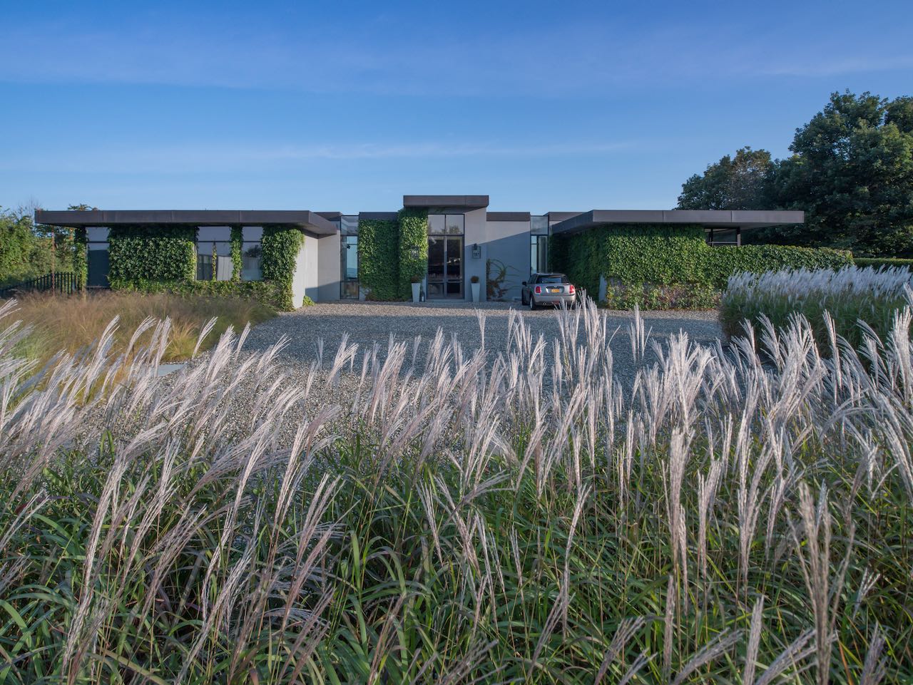 A Low Landscape Design Parallels the Mount Merino Modern Retreat - Mid ...