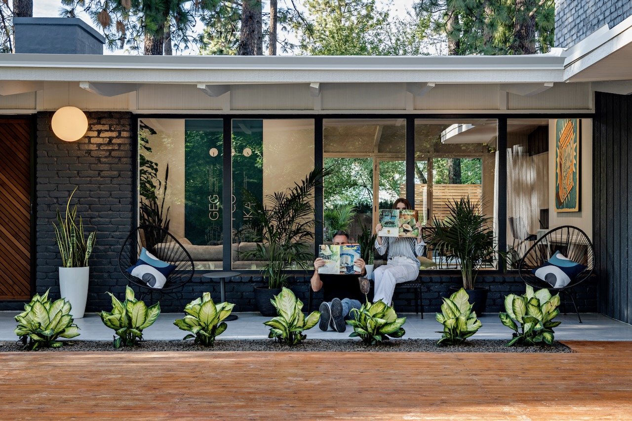 1948 midcentury house remodel - backyard - Mid Century Home