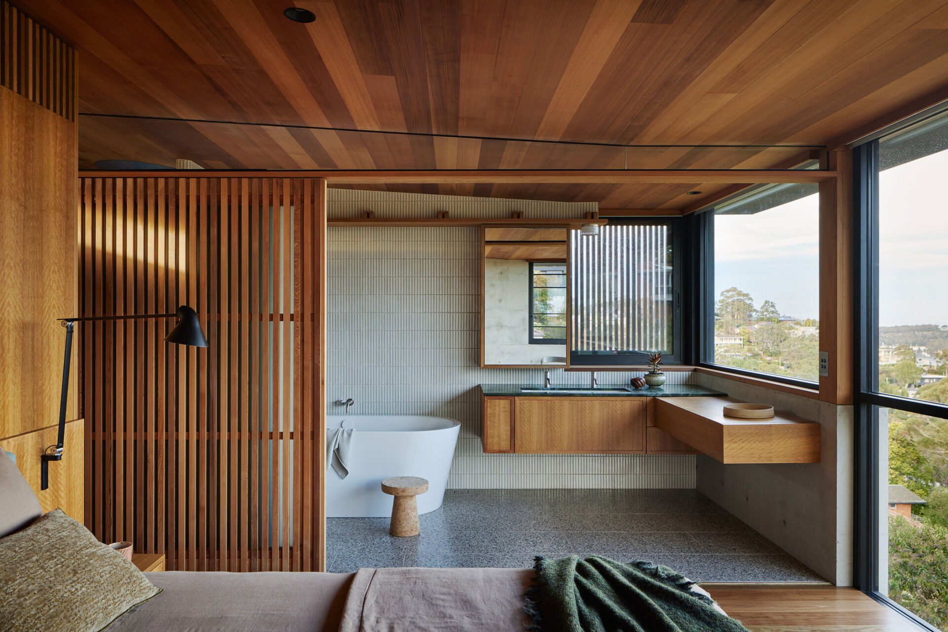 A Timber and Concrete Home Enjoys Panoramic Views of Sydney - Mid ...